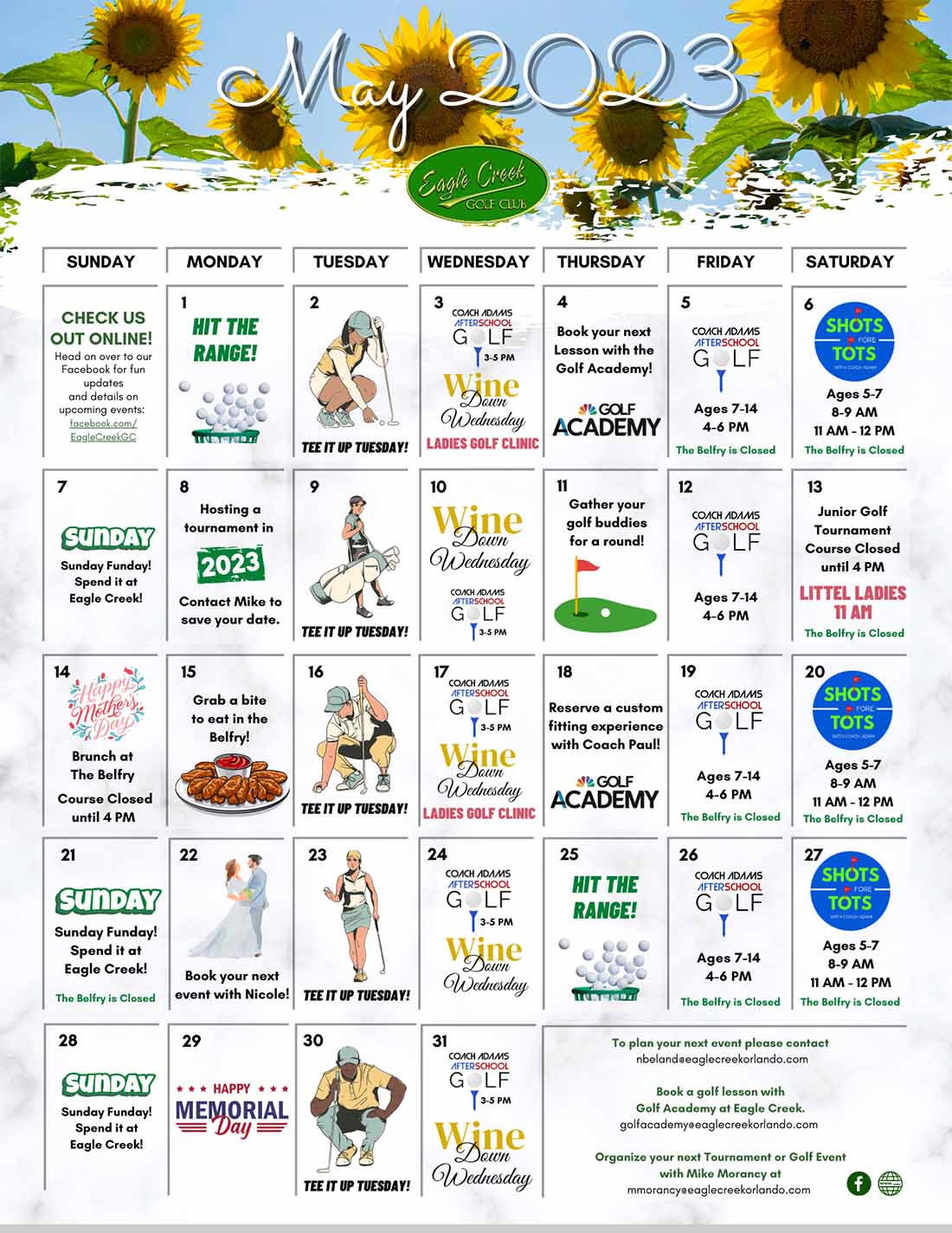 Event Calendar - Eagle Creek Golf Club